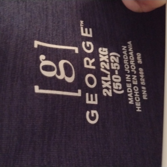 George | Shirts | George 2xl2xg552 Blue Polo Shirt Lnwot 2 Of 2 | Poshmark